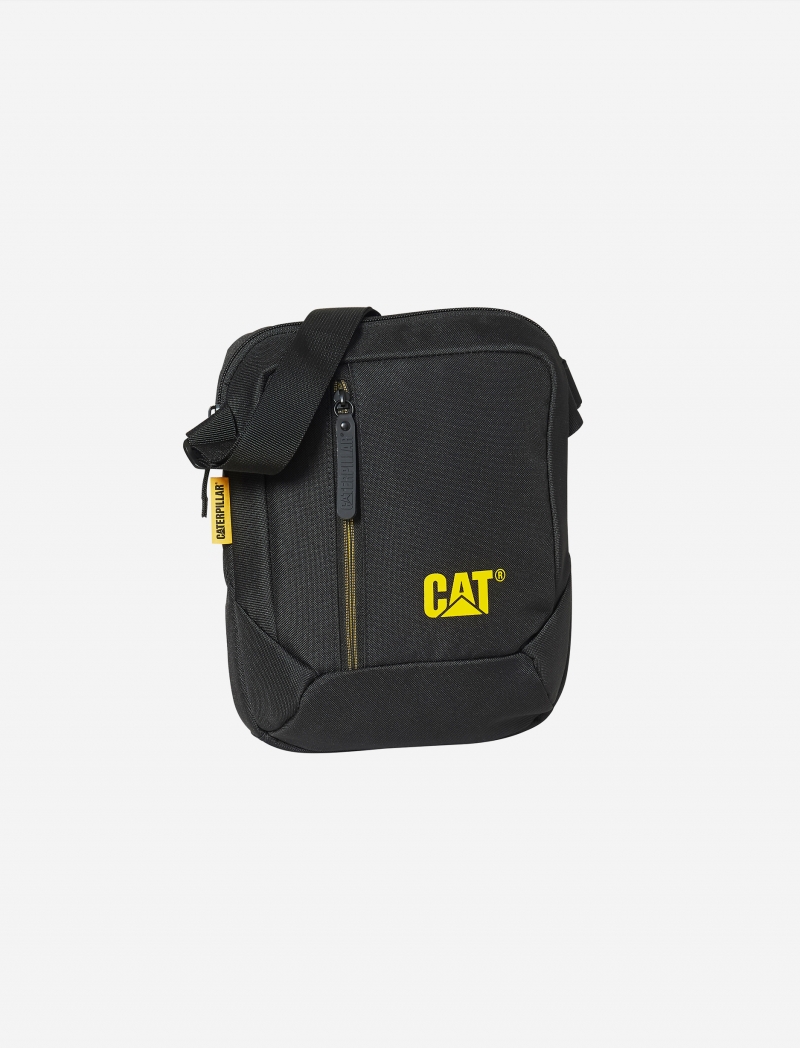 Caterpillar Tablet Bag - תיק צד לטאבלט קטרפילר בצבע שחור - BeTween